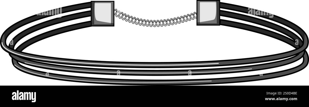 style chokers for women cartoon. elegant vintage, boho gothic ...