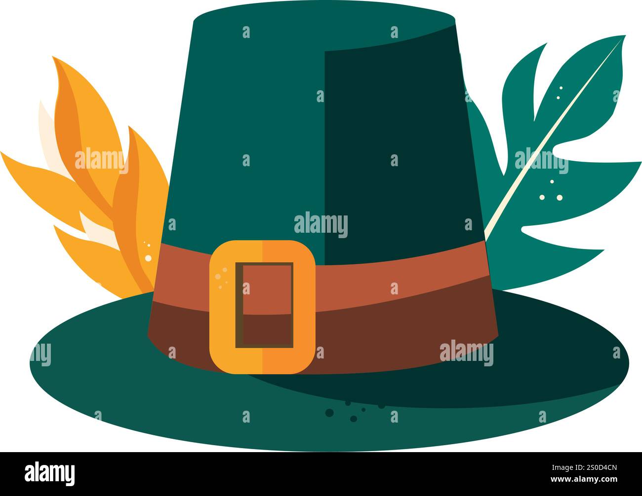 Pilgrim hat thanksgiving symbol Stock Vector Image & Art - Alamy