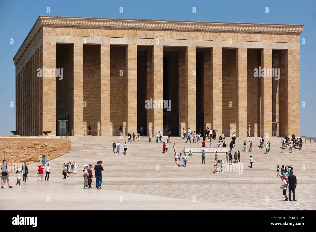 Ataturk mausoleum memorial in Ankara. Building landmark in Turkey Stock ...