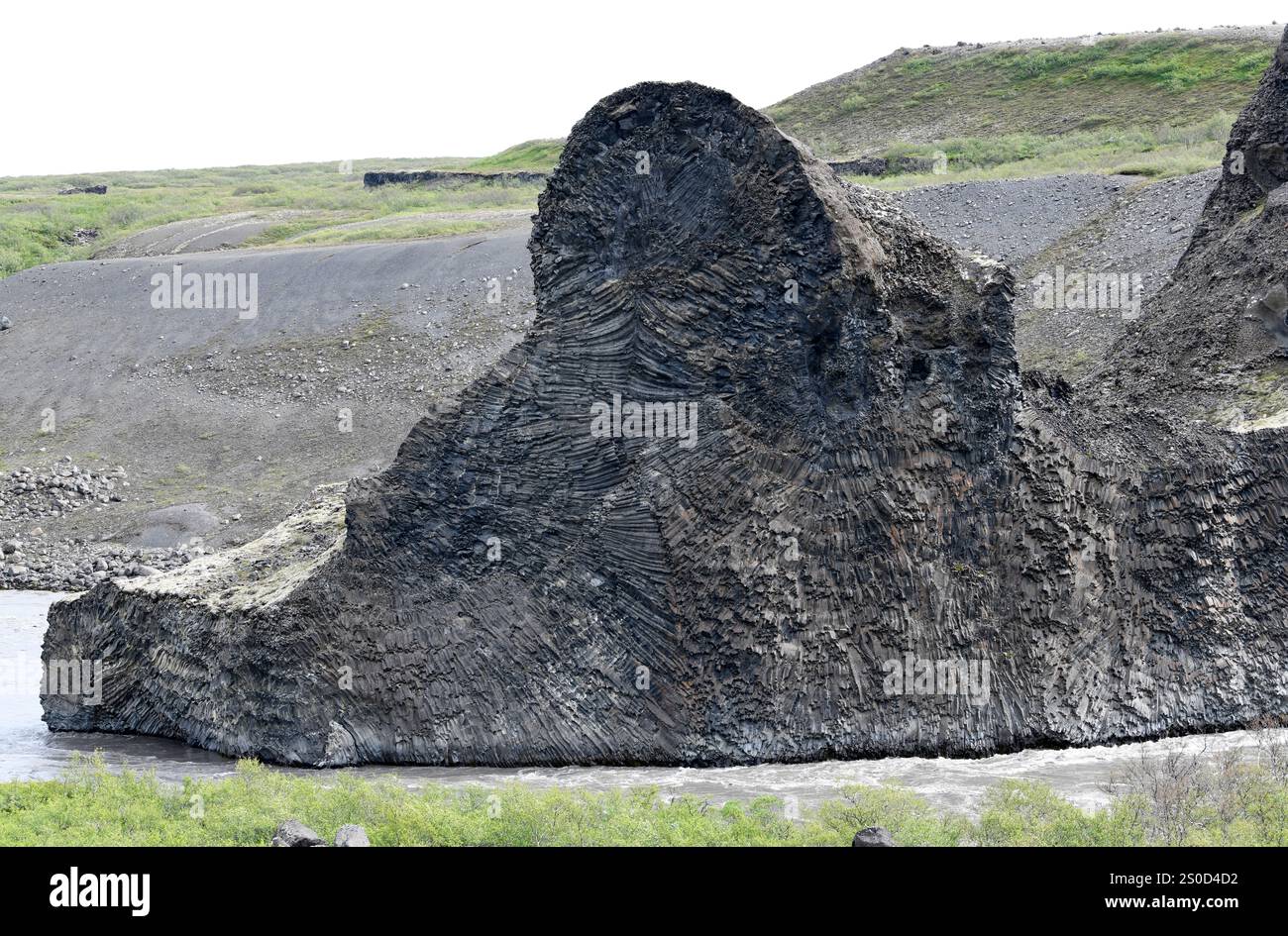 Hljodaklettar (Echo Rocks) is an exceptional columnar basalt formation. Jokulsargljufur ...