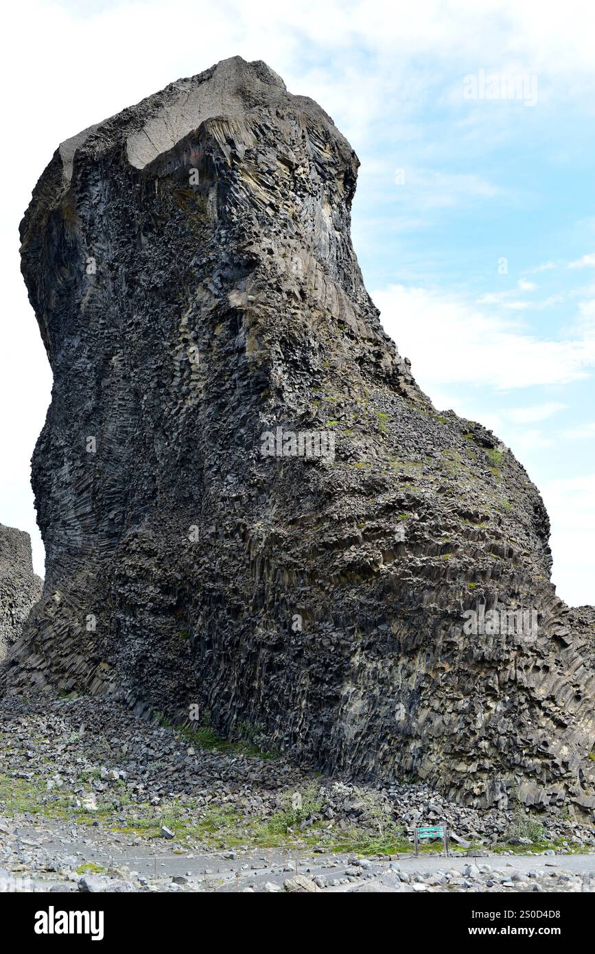 Hljodaklettar (Echo Rocks) is an exceptional columnar basalt formation ...