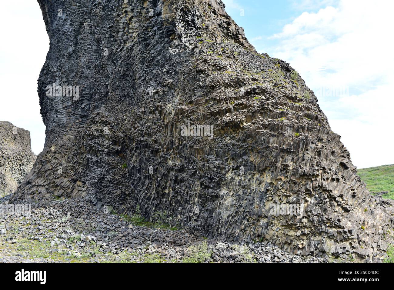 Hljodaklettar (Echo Rocks) is an exceptional columnar basalt formation ...