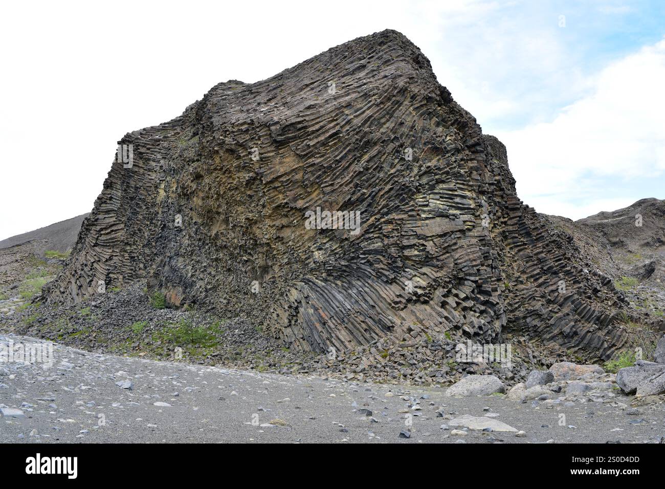 Hljodaklettar (Echo Rocks) is an exceptional columnar basalt formation. Jokulsargljufur ...