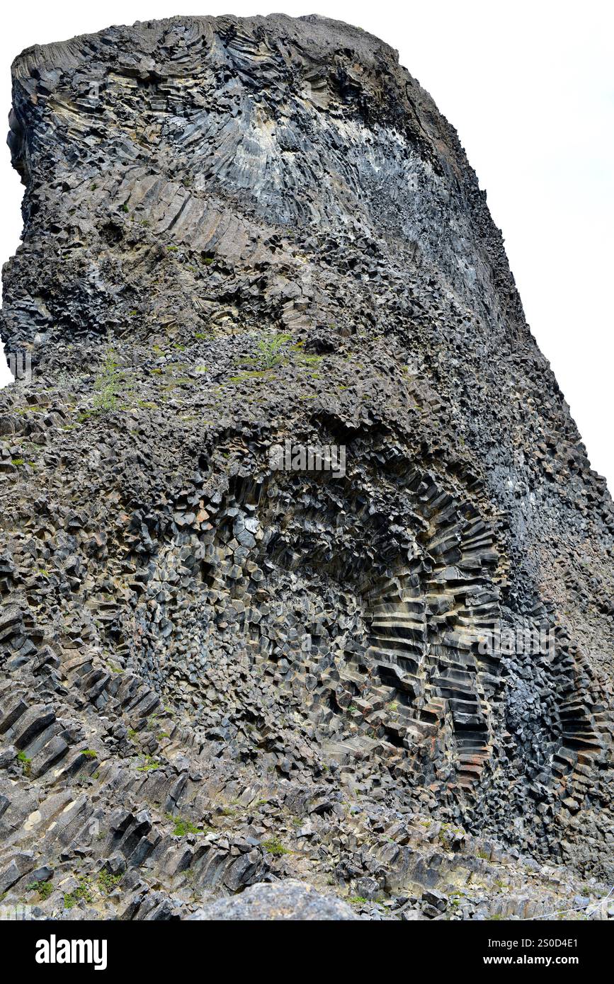 Hljodaklettar (Echo Rocks) is an exceptional columnar basalt formation ...