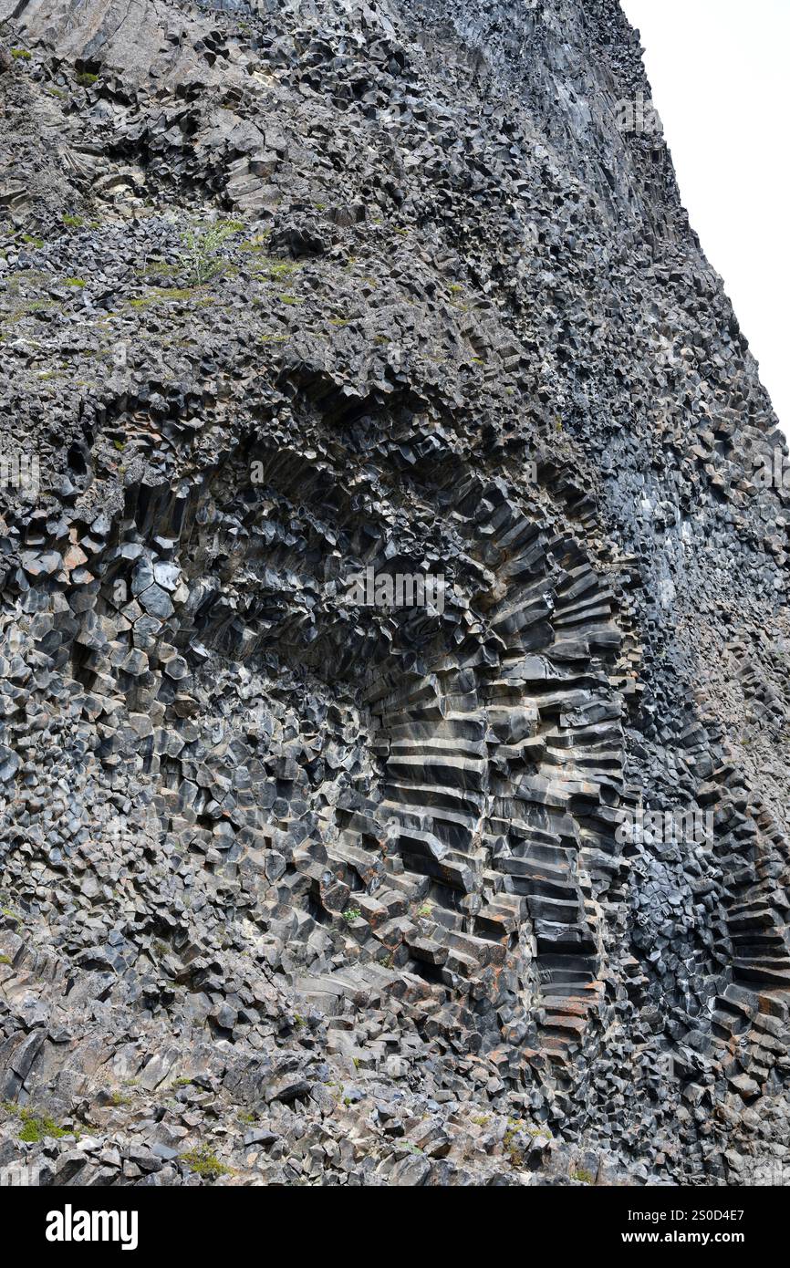 Hljodaklettar (Echo Rocks) is an exceptional columnar basalt formation ...