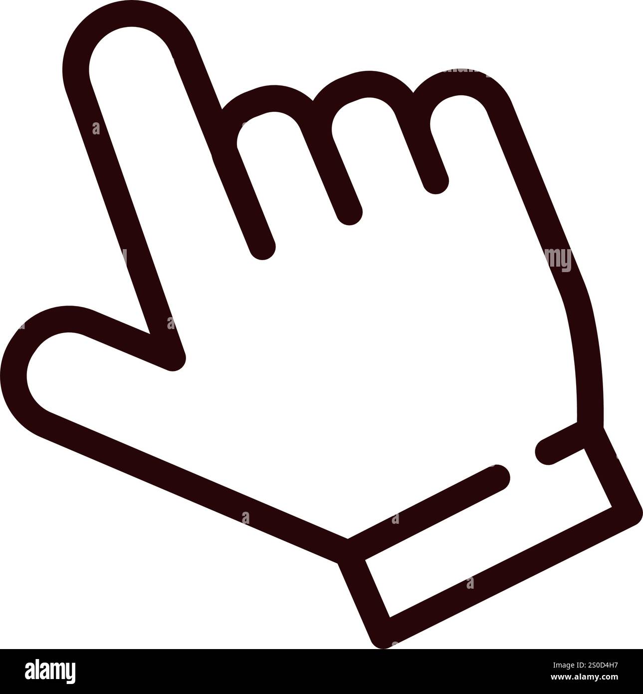 Touch screen finger hand press push icon vector Stock Vector Image ...