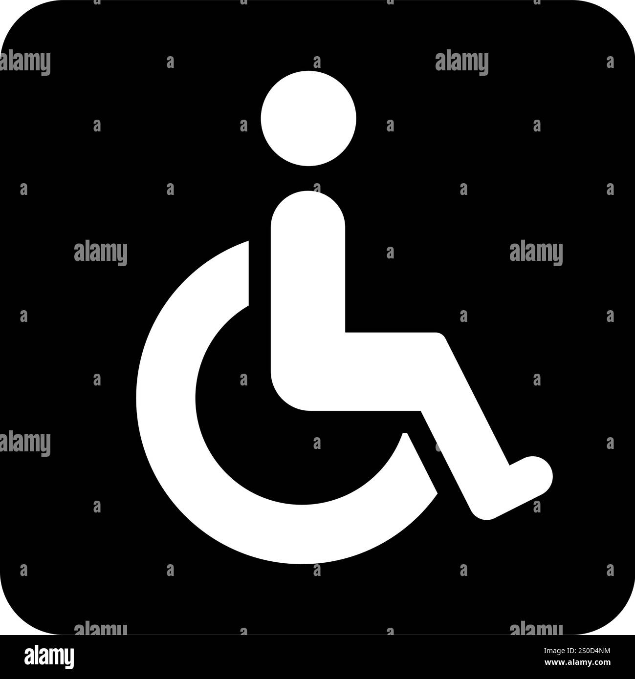 disabled sign, Wheelchair symbol - vector icon Stock Vector Image & Art ...
