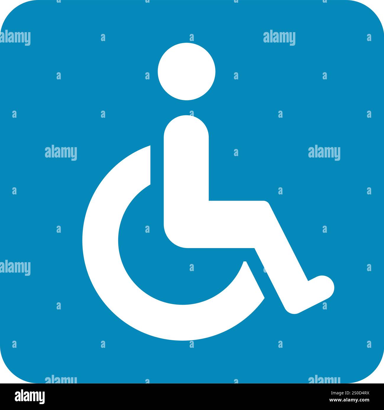disabled sign, Wheelchair symbol - vector icon Stock Vector Image & Art ...
