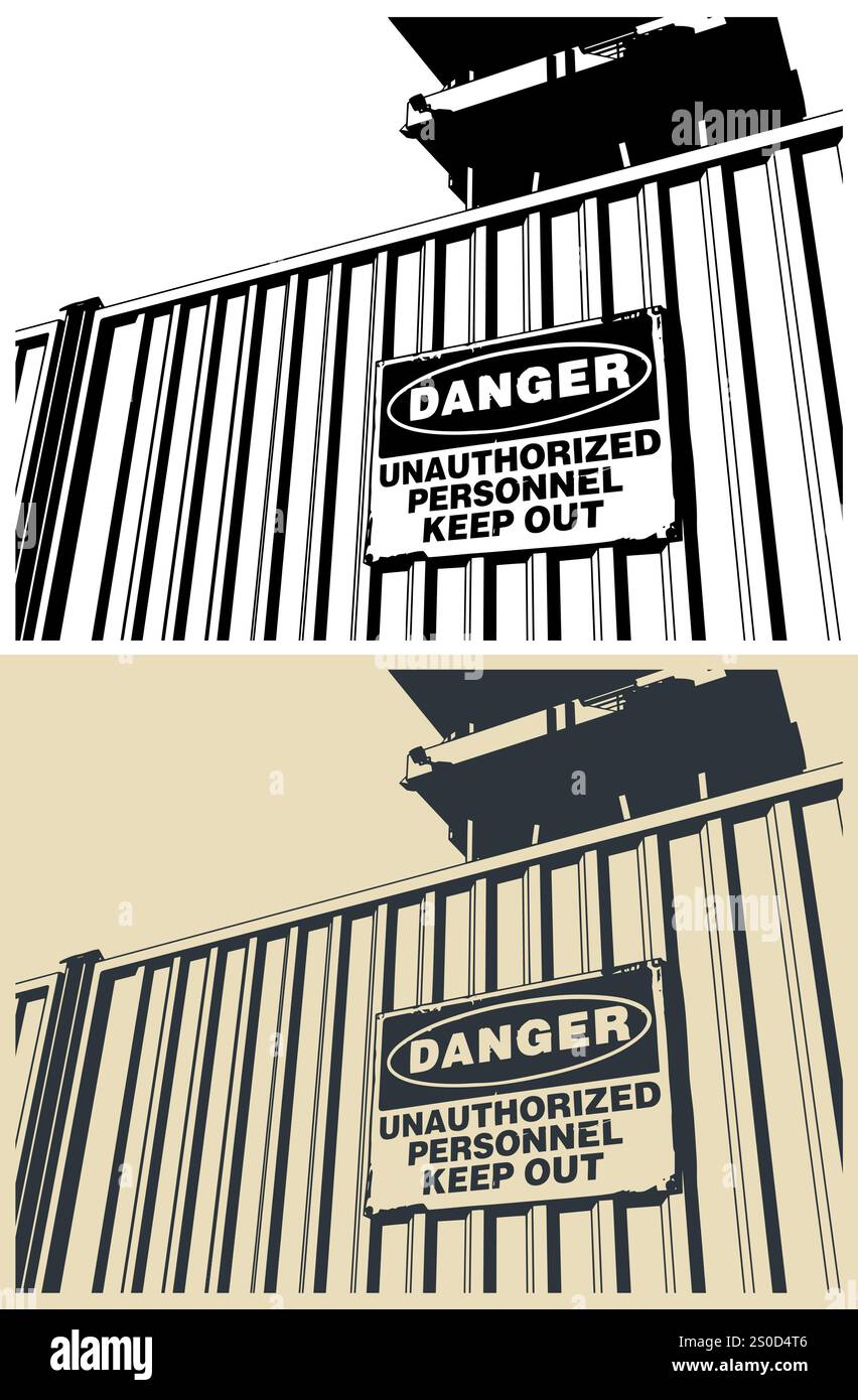 Military base checkpoint Stock Vector Images - Alamy