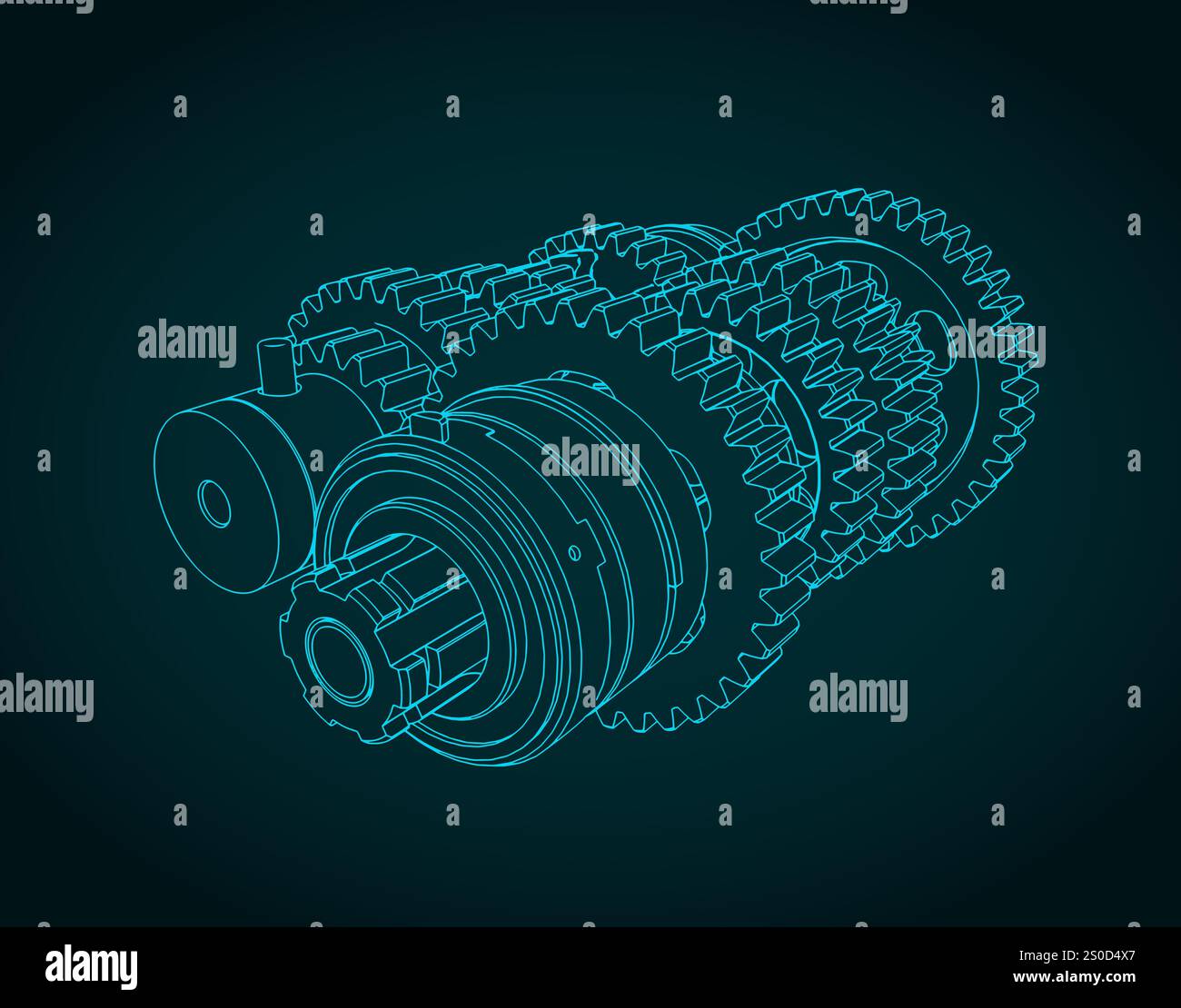 Stylized vector illustration of a motorcycle transmission Stock Vector ...