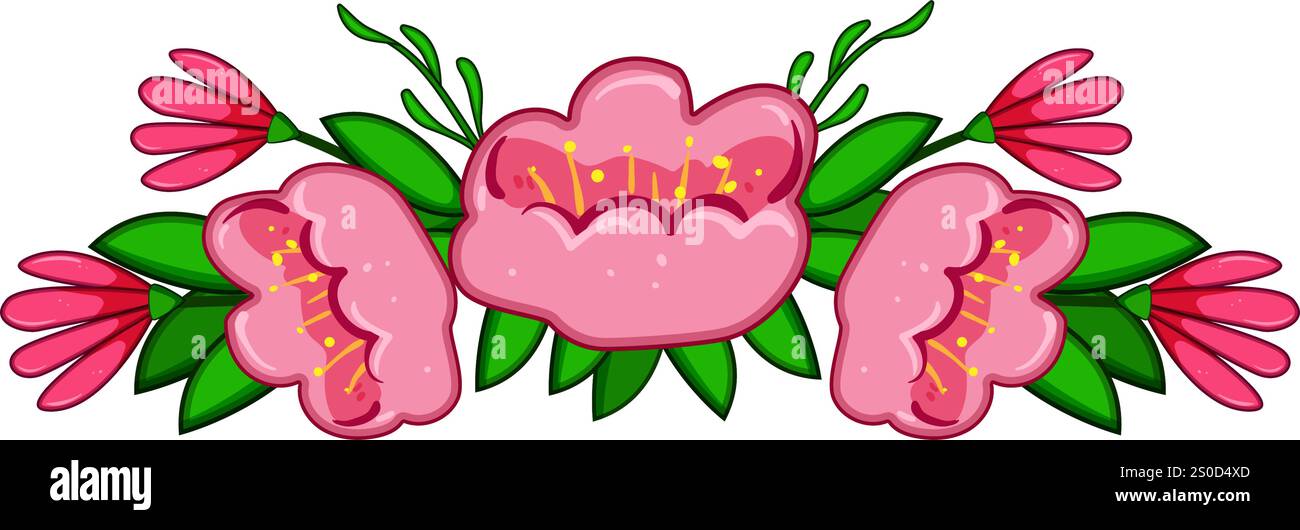headpiece flower crown cartoon. festival bridal, nature wreath, fashion ...