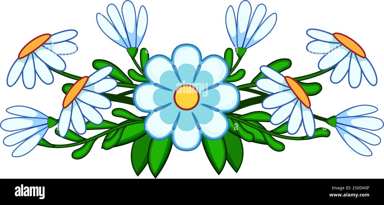 accessory flower crown cartoon. headpiece festival, bridal nature ...