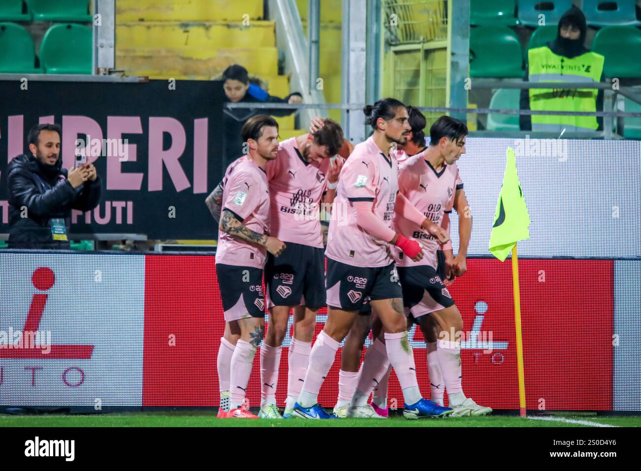 Palermo, Italy. 26th Dec, 2024. The celebration of the Palermo players ...