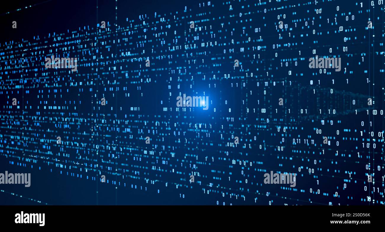 Binary code, big data, abstract digital data. Binary code, big data ...