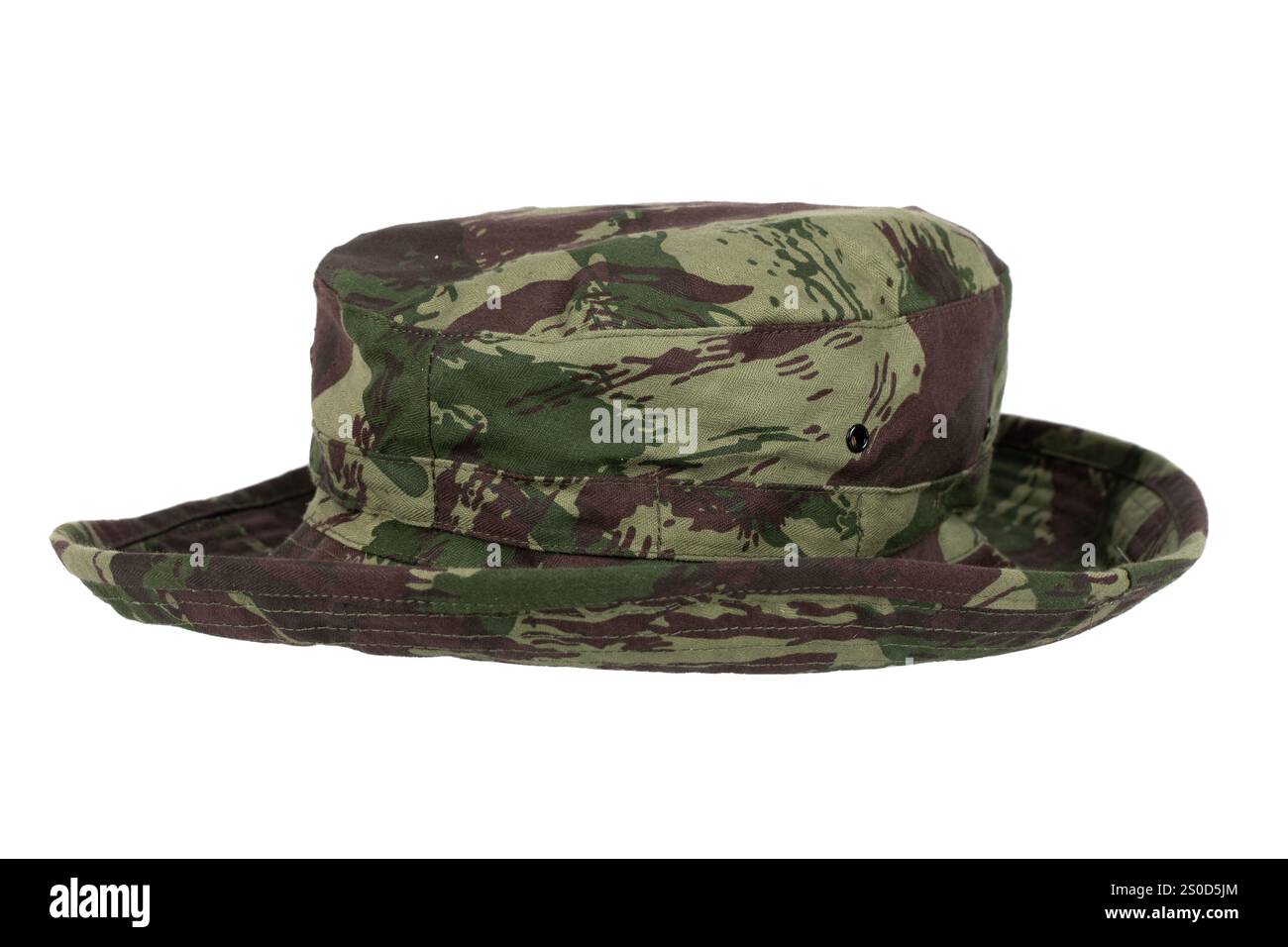 jungle camo boonie hat isolated on white background Stock Photo - Alamy