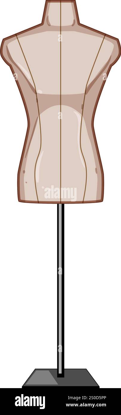 alteration mannequin tailor cartoon. stitching needle, thread hem, seam ...