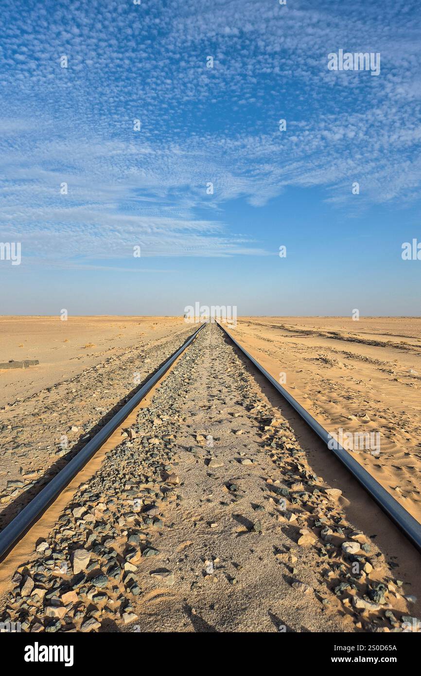 Mauritania, the longest train in the world transporting iron dust from ...