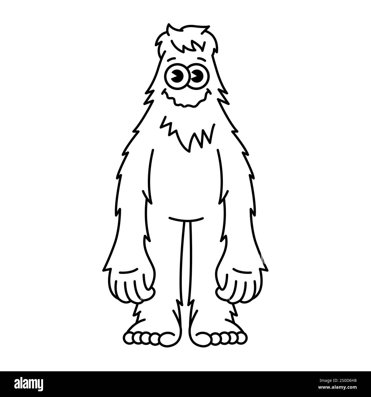 Cute fary tale character color line illustration. Pose and emotions of ...