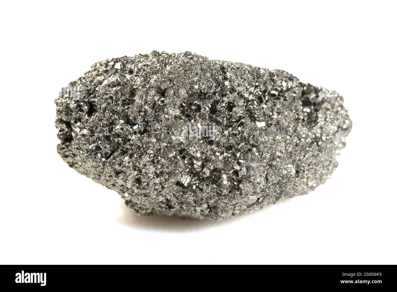 Natural Pyrite Cluster with Sparkling Crystals and Metallic Luster ...