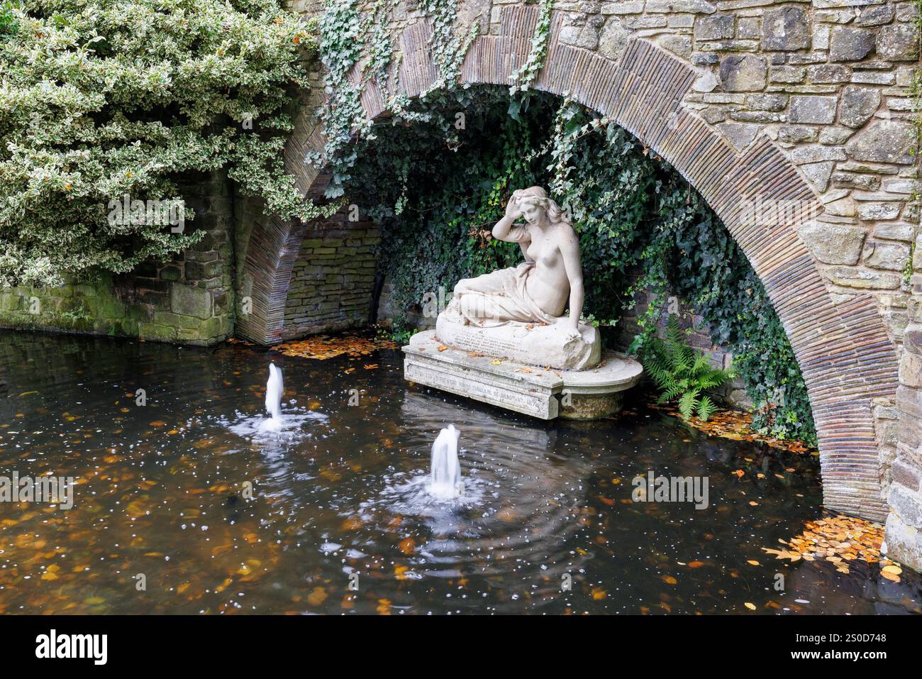 Grotto of Sabrina, goddess of the River Severn, in the Quarry Park ...