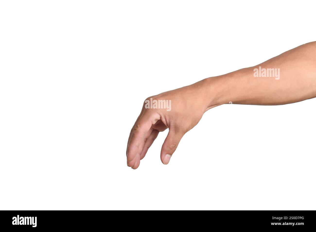 Taking and grabbing, hand gesture, isolated on white background Stock ...