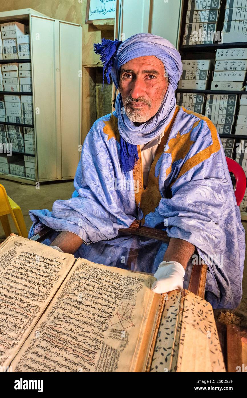 Mauritania, Chinguetti, Al Habott library Stock Photo - Alamy