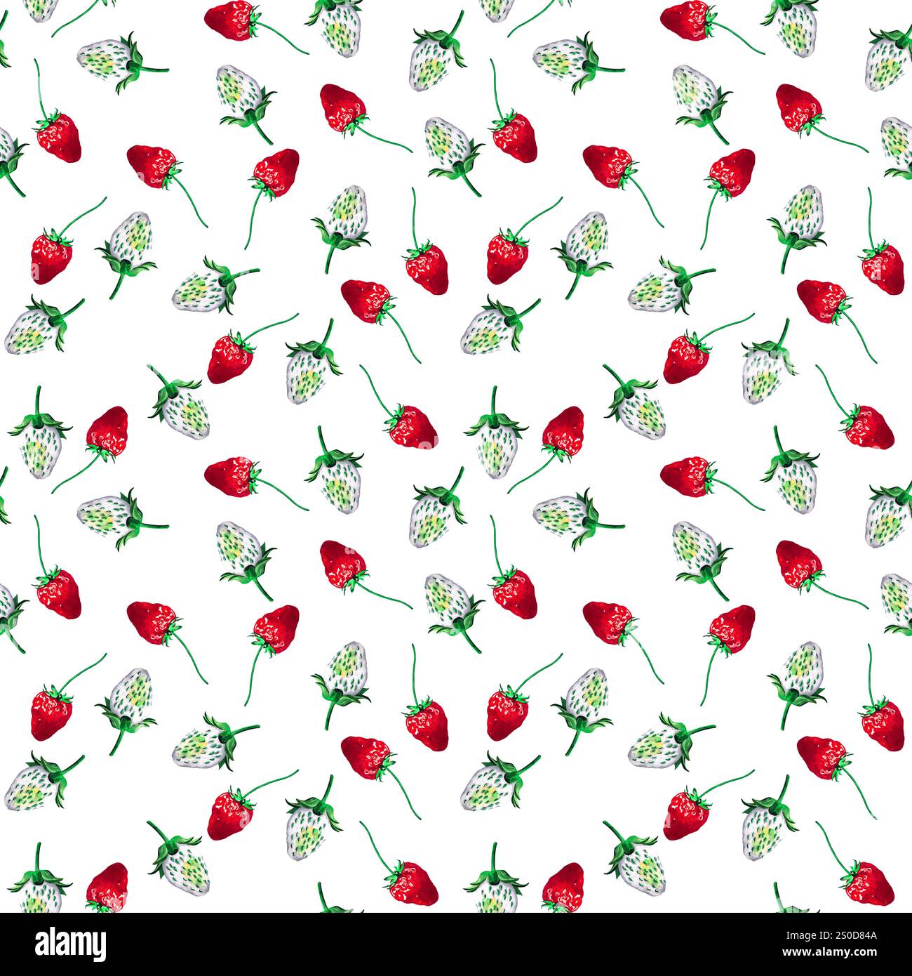 Victoria's basket. Seamless pattern. Watercolor botanical illustration ...