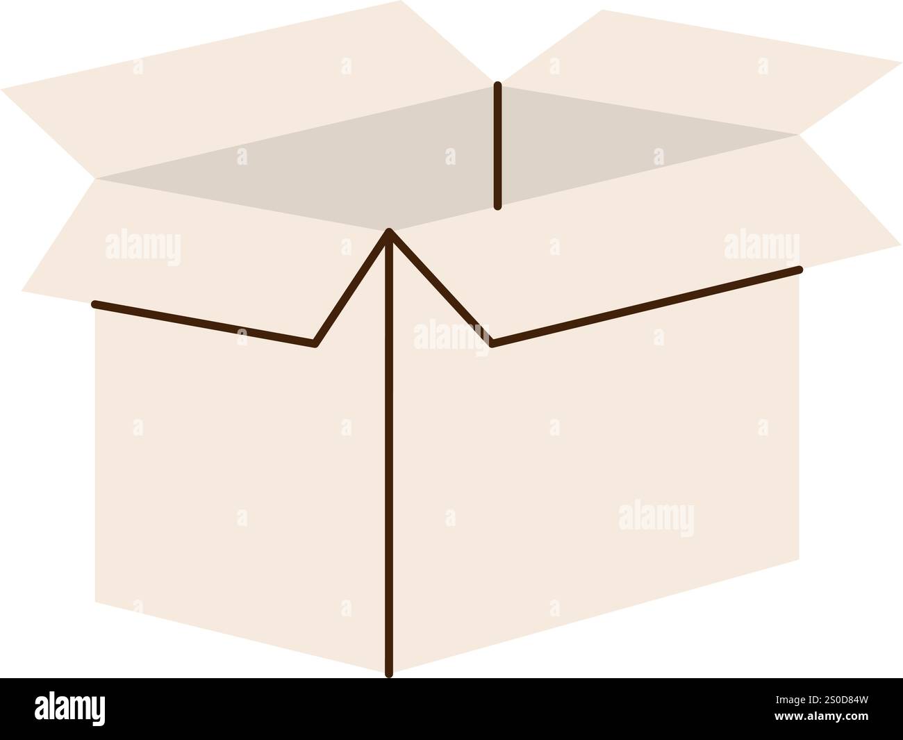 Delivery box. Carton delivery packaging box. Vector illustration Stock ...