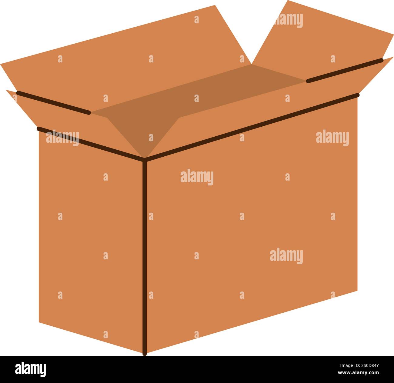 Package box. Carton delivery packaging box. Vector illustration Stock ...