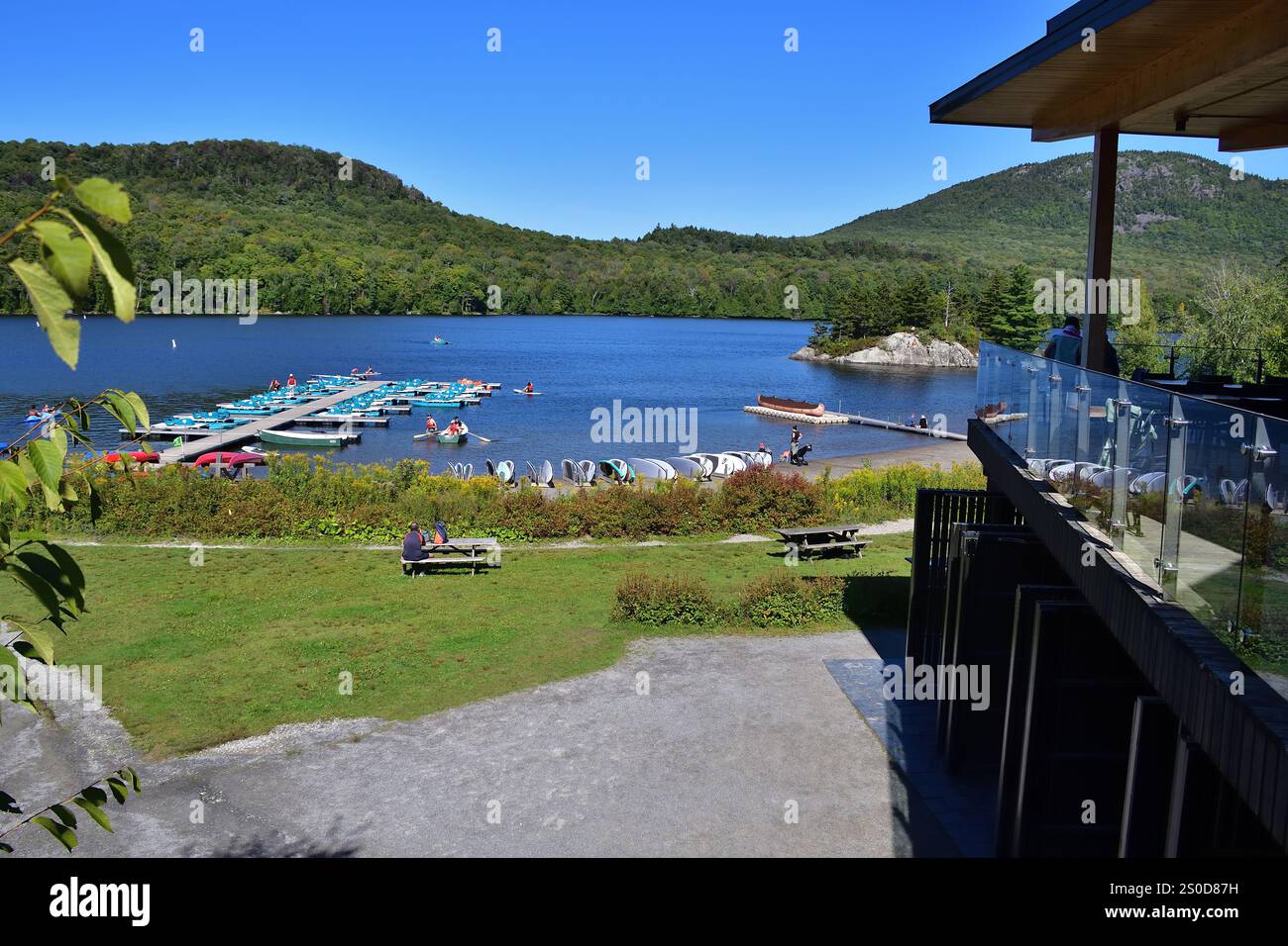 ORFORD, QUEBEC, CANADA – AUGUST 30, 2024 - SEPAQ Orford national park ...