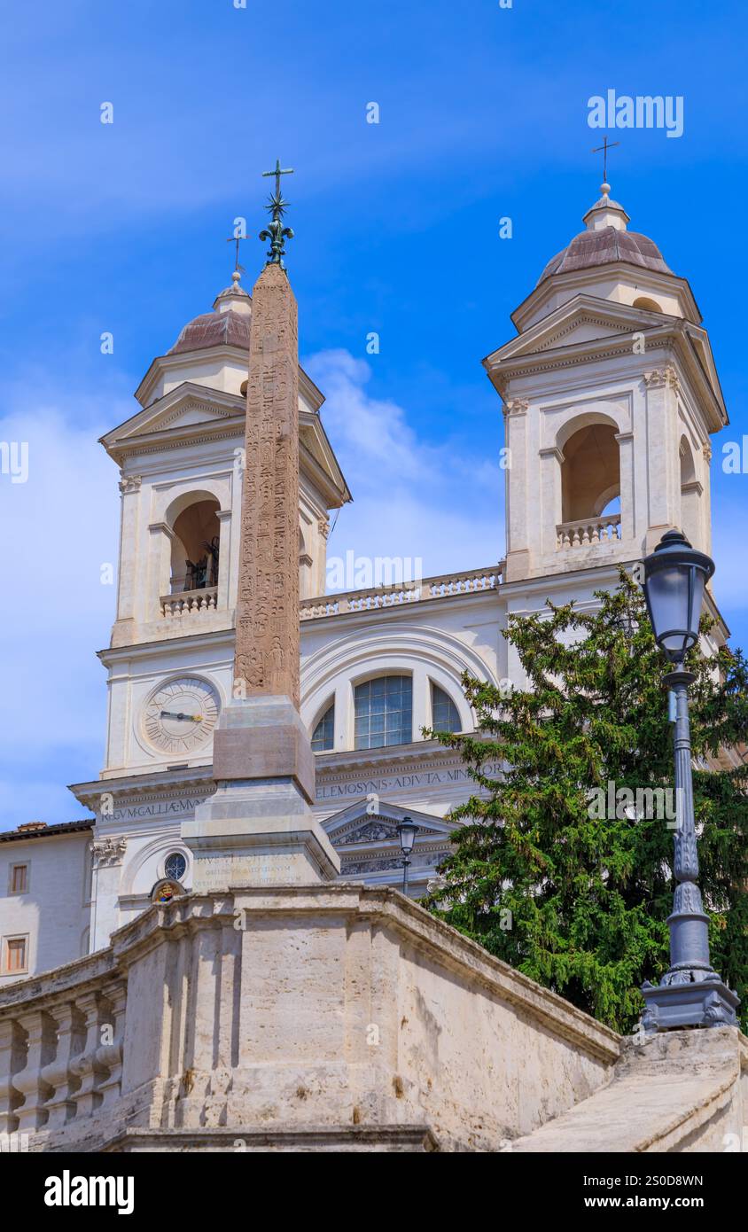 Church of the Most Holy Trinity on the Mounts in Rome, Italy: glimpse ...