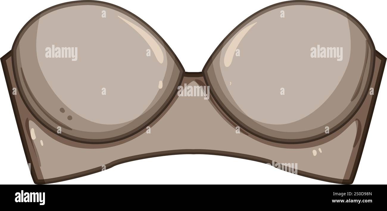 underwire strapless bra cartoon. bandeau convertible, up adhesive ...