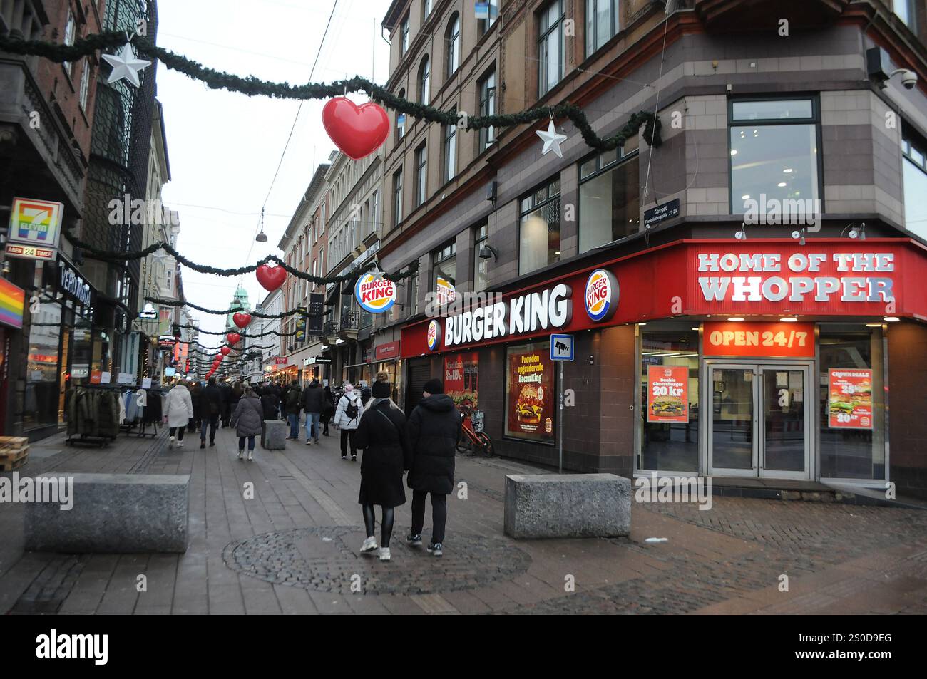 Copenhagen/ Denmark/27 december 024/burger king fast food restaurant in ...