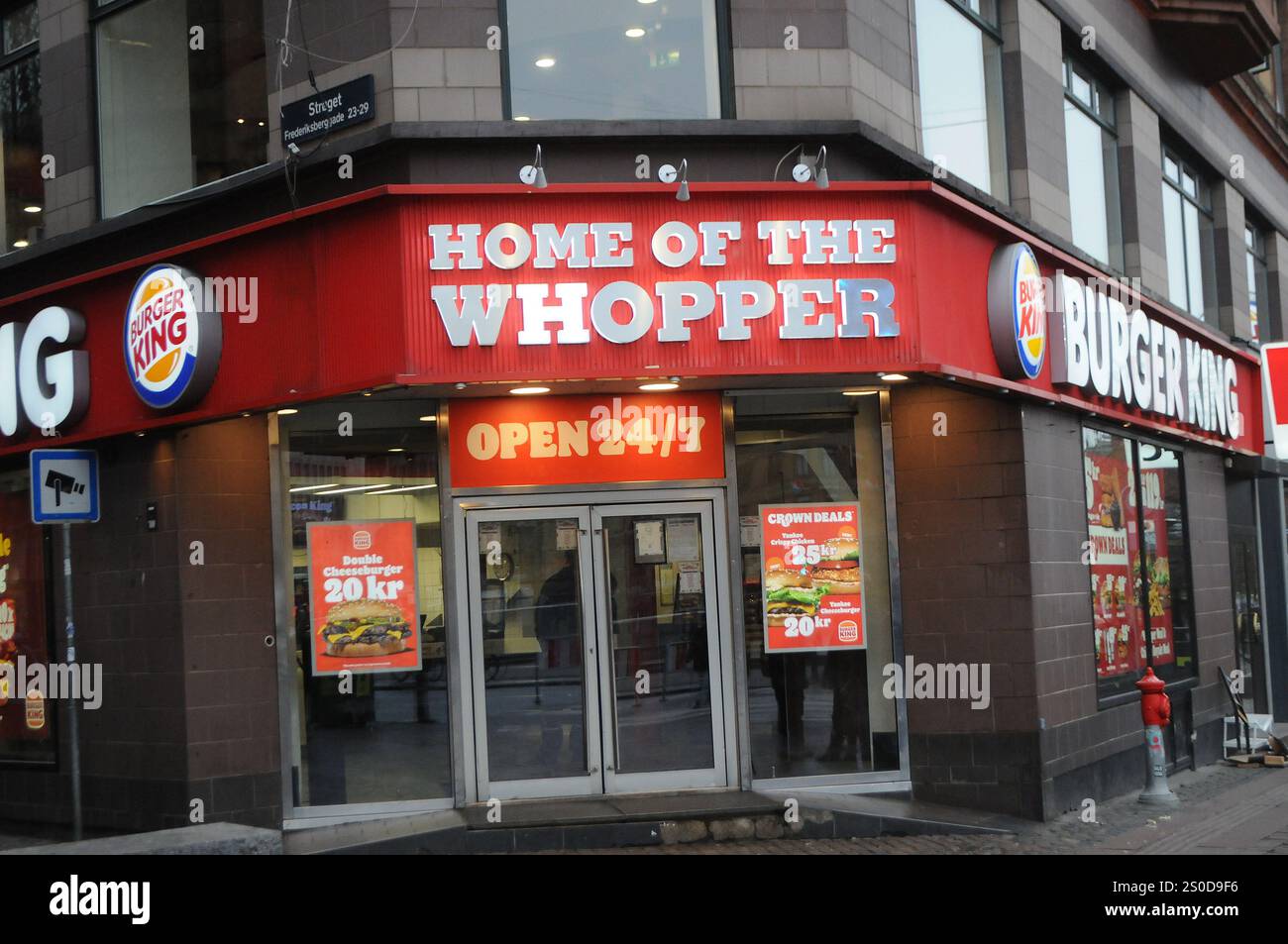 Copenhagen/ Denmark/27 december 024/burger king fast food restaurant in ...