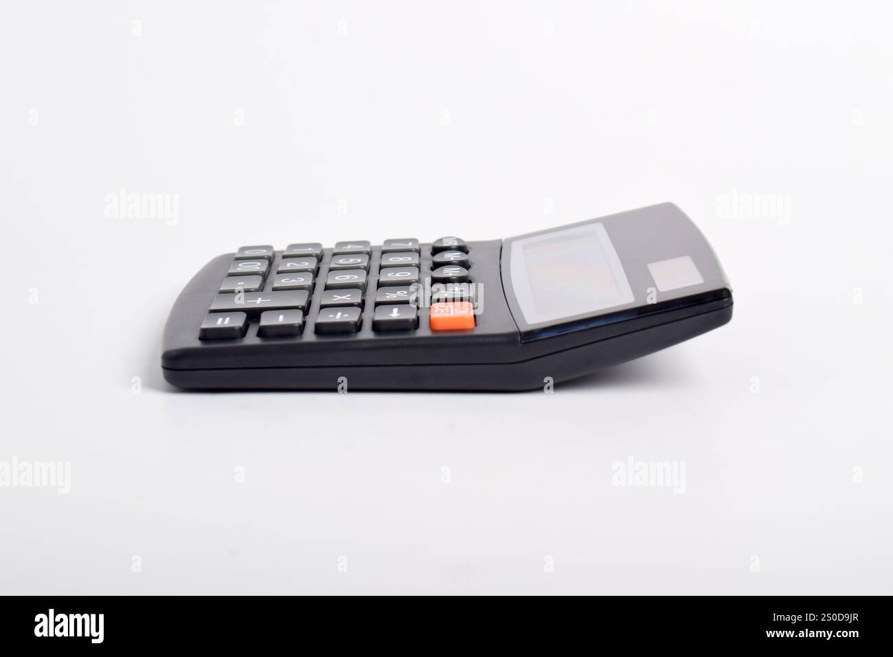 Calculator isolated on white background Stock Photo - Alamy
