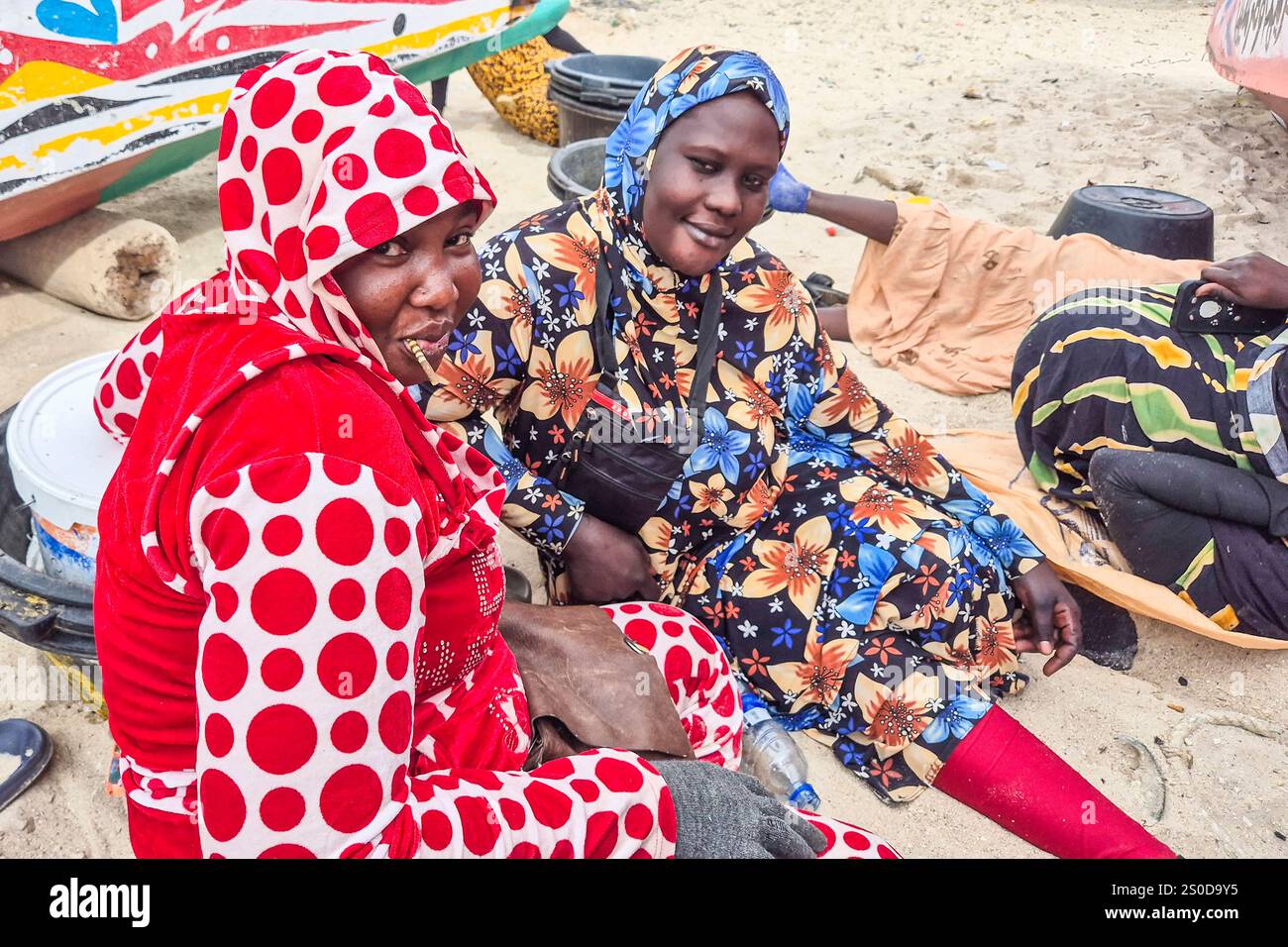 Mauritania, Nouakchott, fish market Stock Photo - Alamy