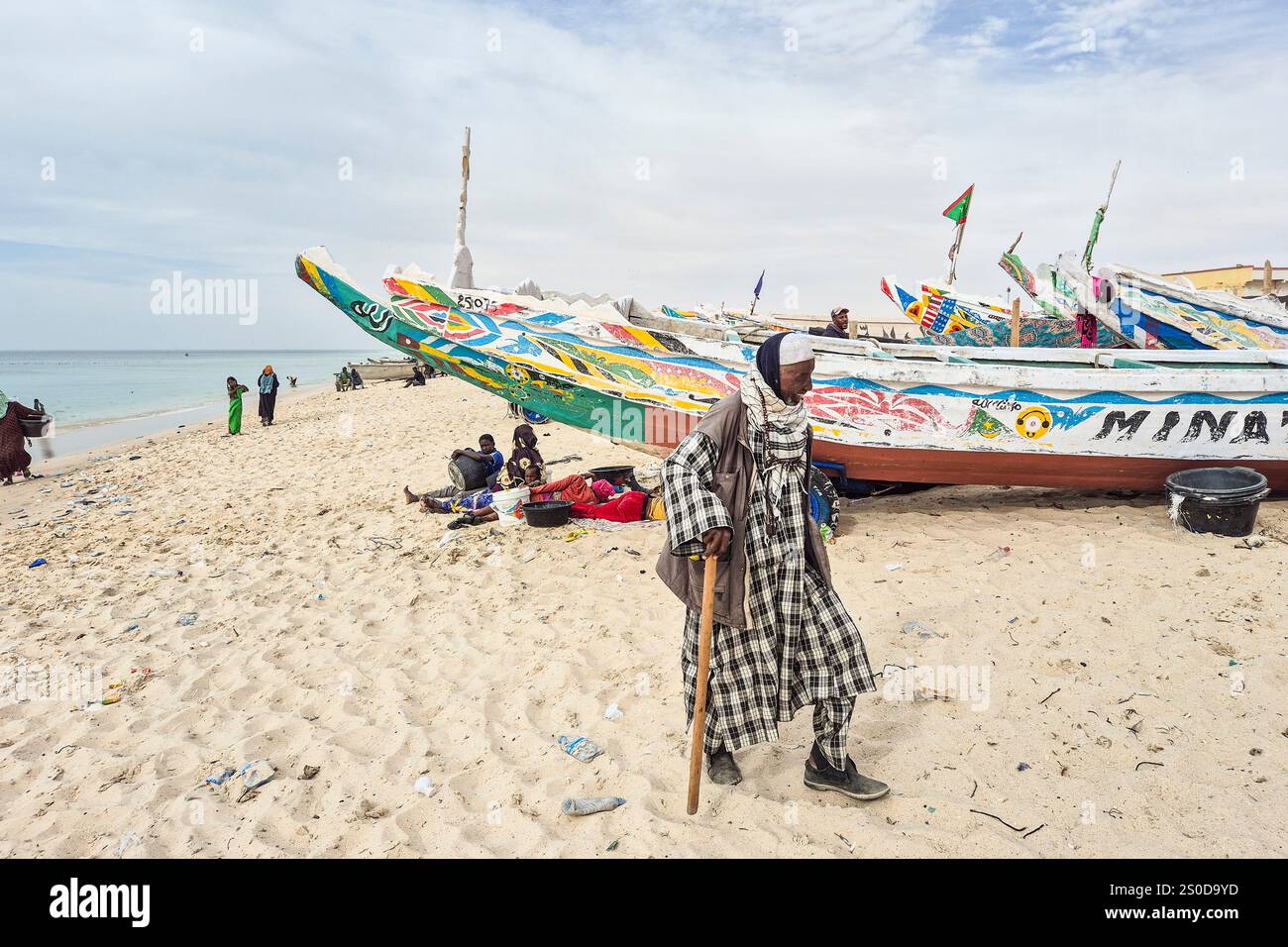 Mauritania, Nouakchott, fish market Stock Photo - Alamy