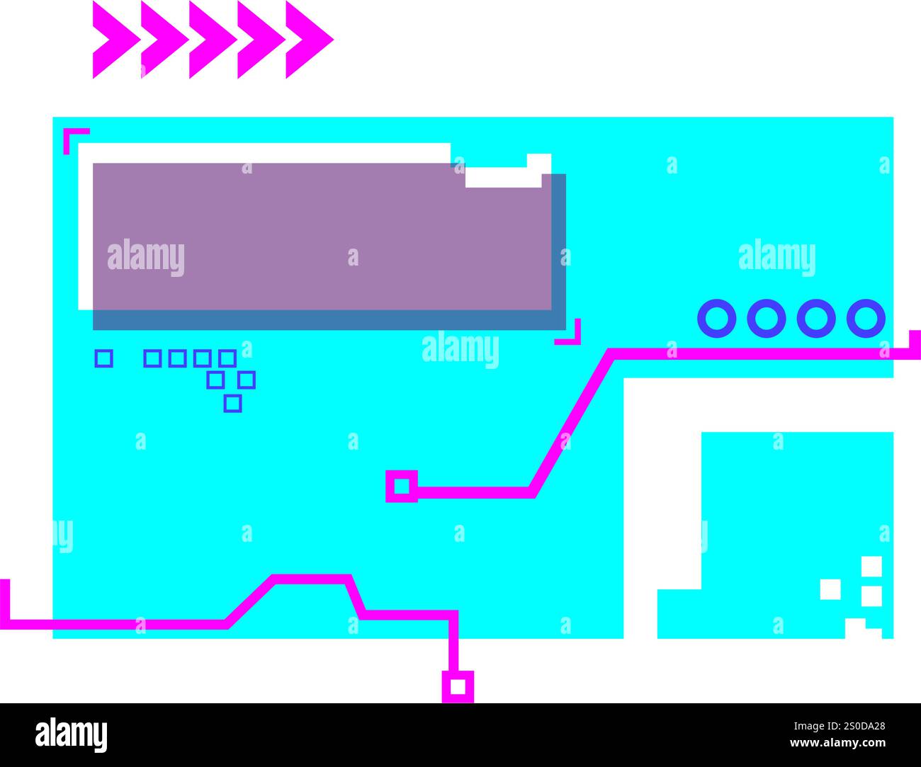 cloud tech banner cartoon. data analytics, iot automation, networking ...