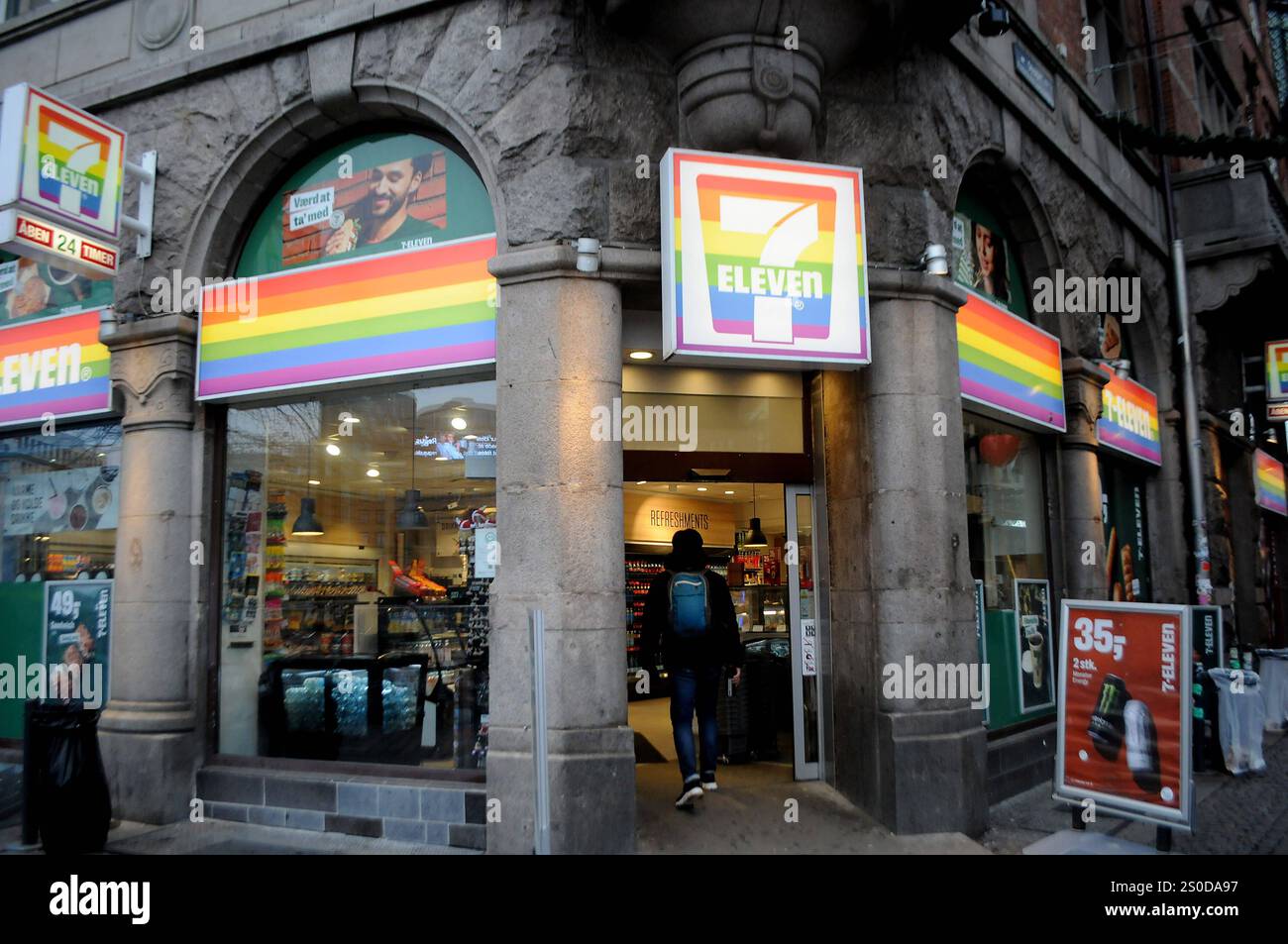 Copenhagen/ Denmark/27 december 2024/7eleven chain all over danish land ...