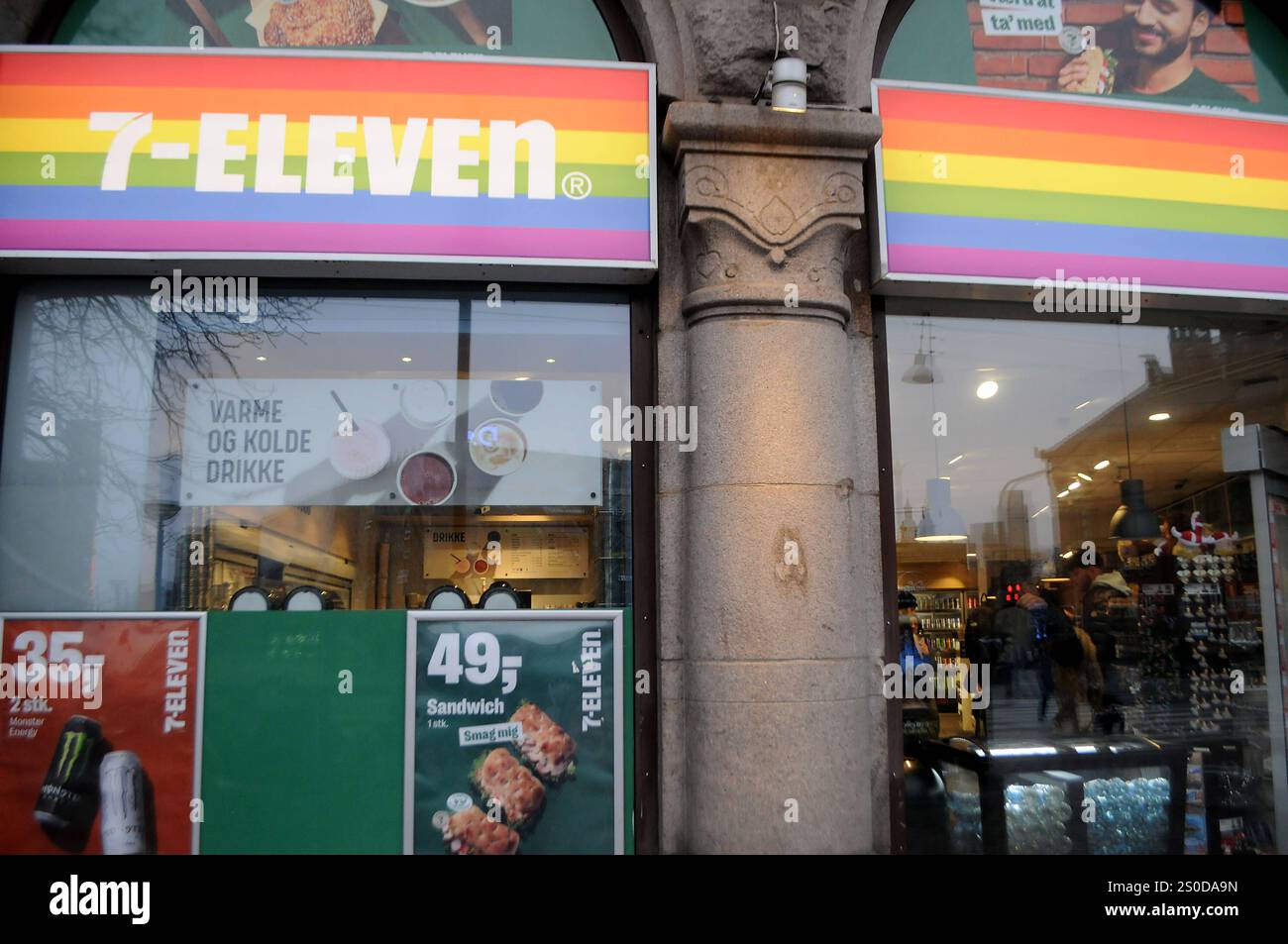 Copenhagen/ Denmark/27 december 2024/7eleven chain all over danish land ...