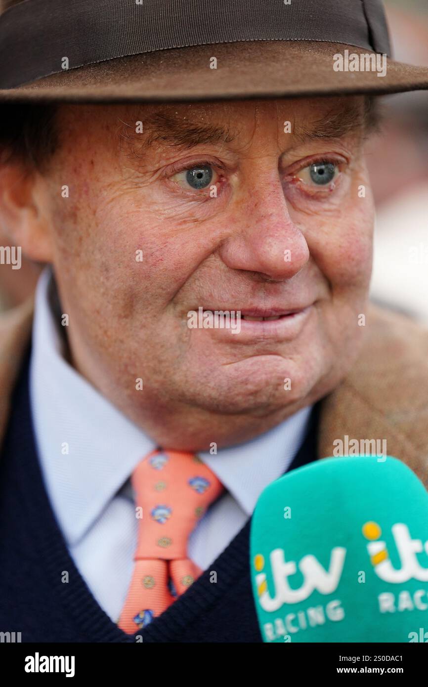 Trainer Nicky Henderson on Desert Orchid Chase Day at Kempton Park ...