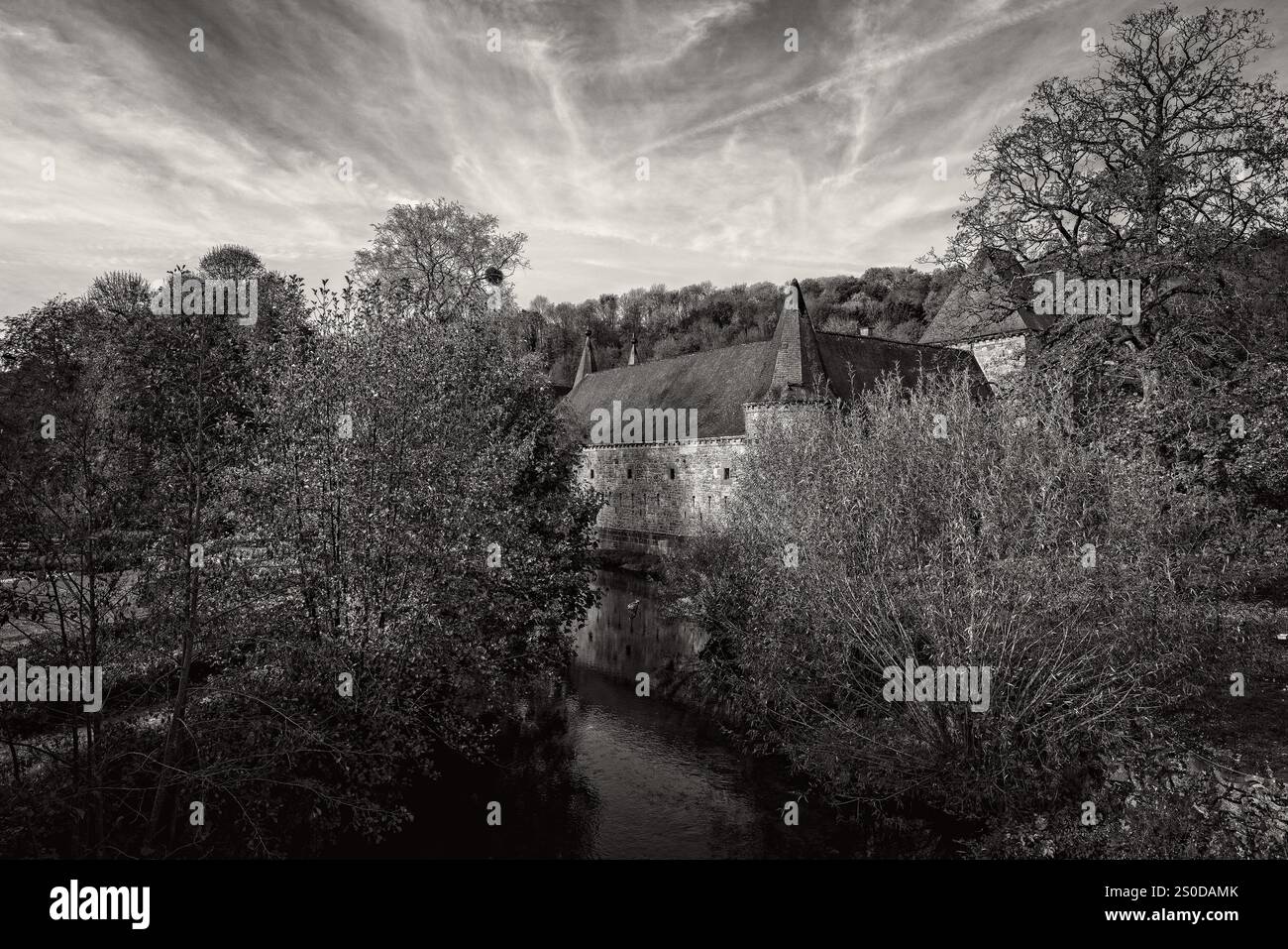 Block at the Spontin Castle in Belgium Stock Photo - Alamy