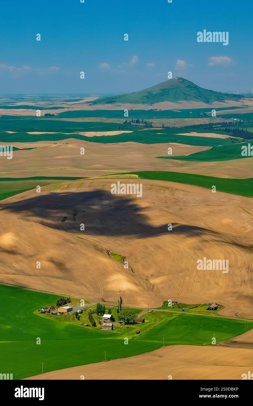 View from Kamiak Butte County Park in the Palouse region, Washington ...