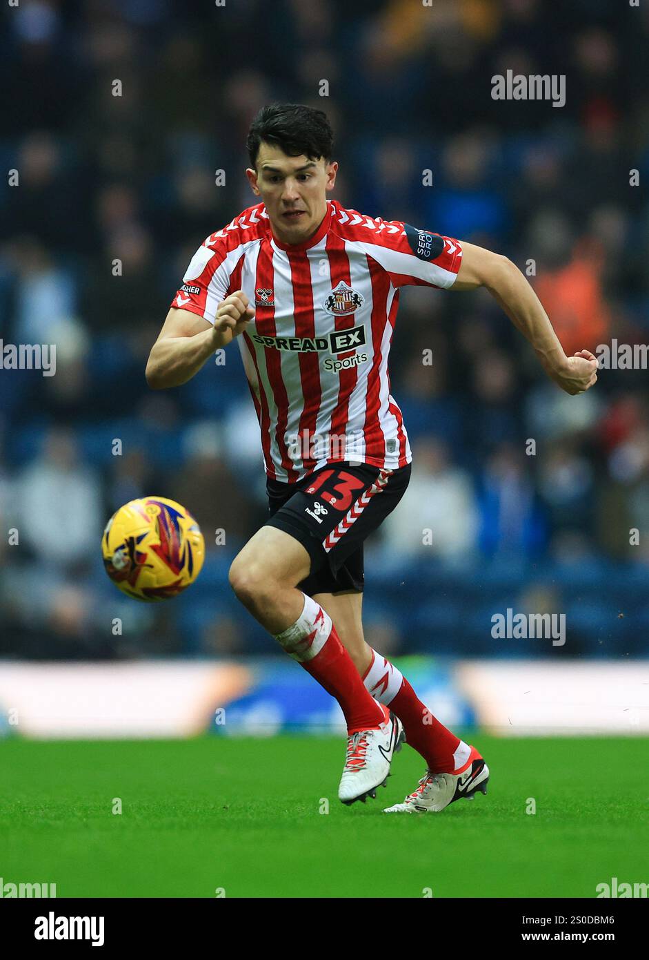 Sunderland's Luke O'Nien runs with the ball during the Sky Bet ...