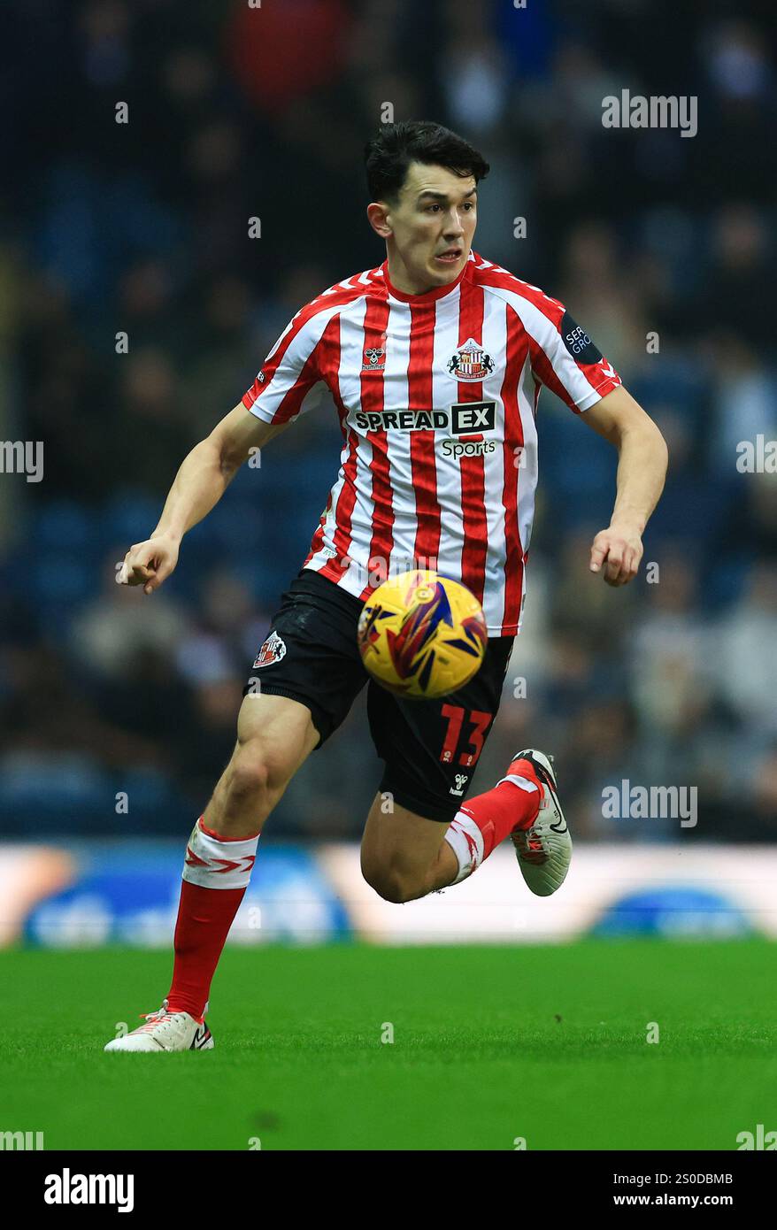 Sunderland's Luke O'Nien runs with the ball during the Sky Bet ...