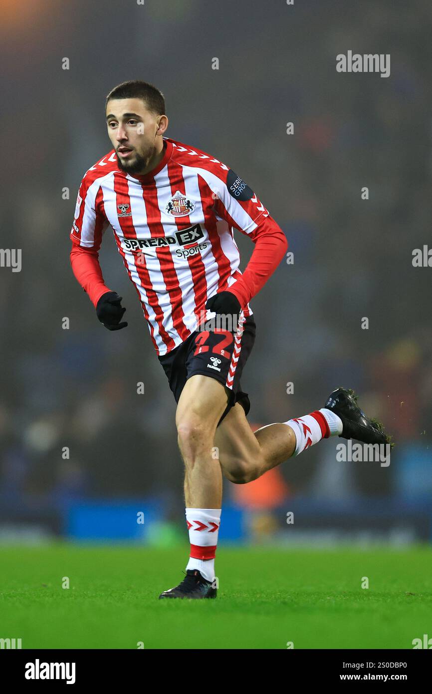 Sunderland's Adil Aouchiche looks on during the Sky Bet Championship ...
