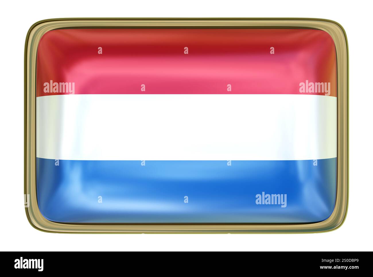 Dutch Flag Badge isolated onthe white background Stock Photo - Alamy