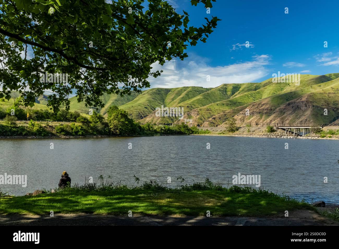 View from Wawawai Landing along Lower Granite Lake on the Snake River ...