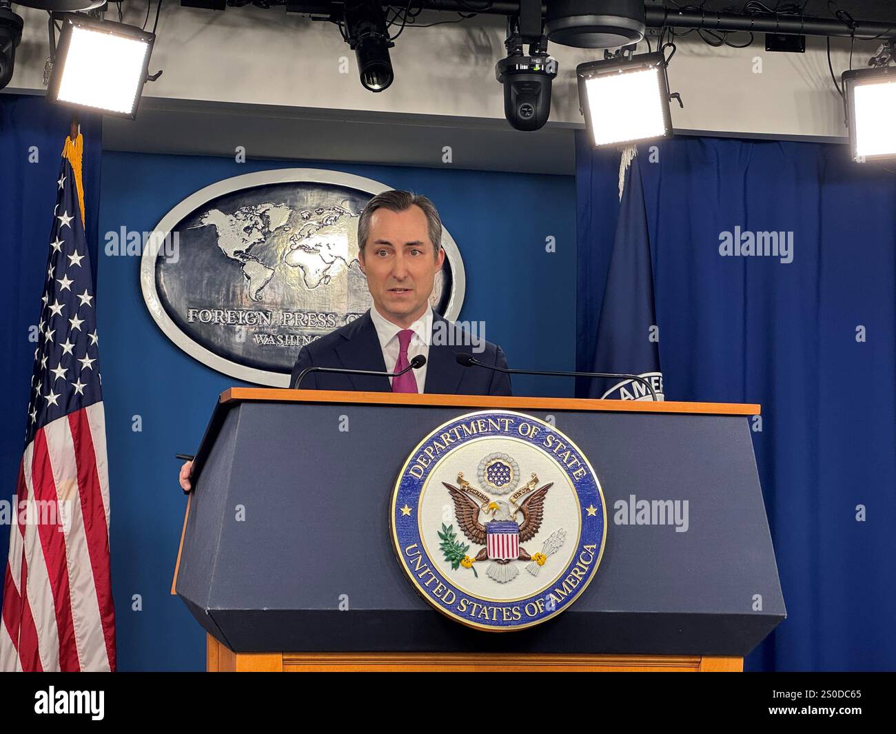 Washington, USA. 17th Dec, 2024. Matthew Miller, spokesman for the US ...