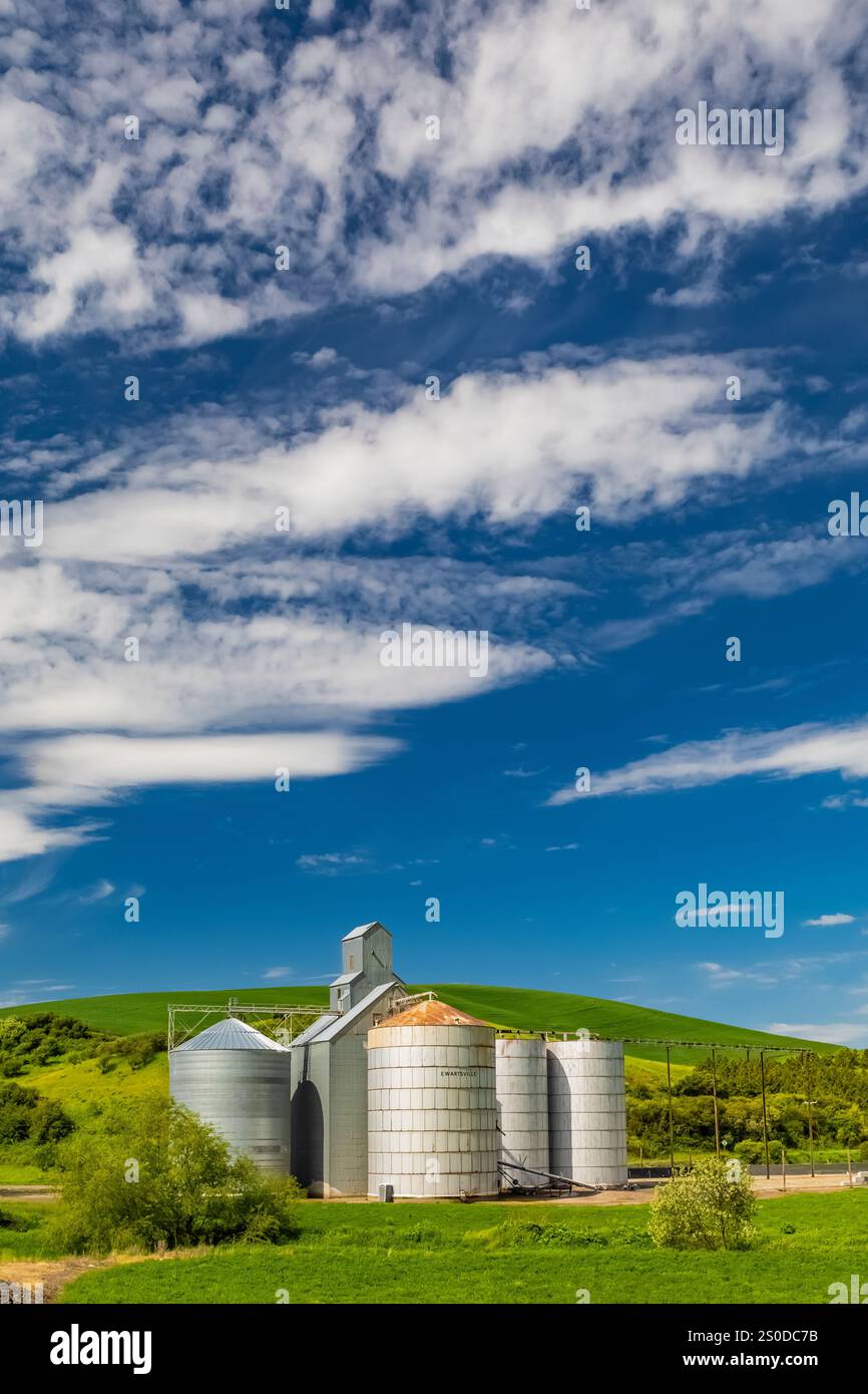 Ewartsville Grain Elevator storing wheat in the Palouse region ...